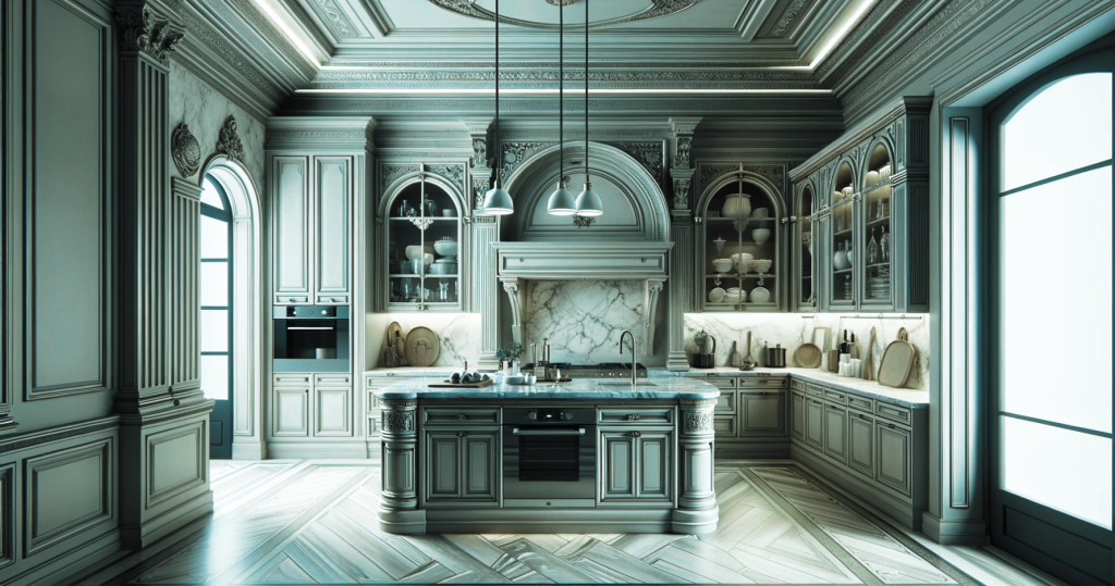Exploring Neo-Classic Kitchens in Sharjah : Timeless Elegance